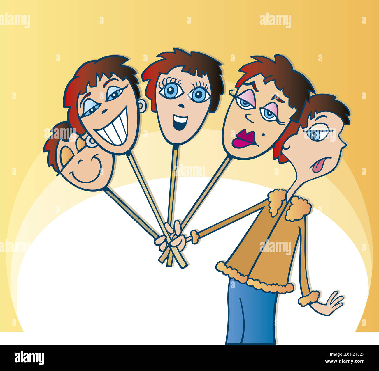 Pretend cartoon hi-res stock photography and images - Alamy
