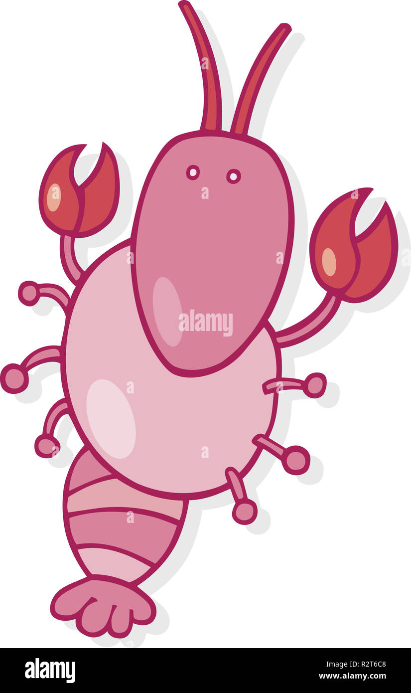 Drawing of crawfish Cut Out Stock Images & Pictures - Alamy