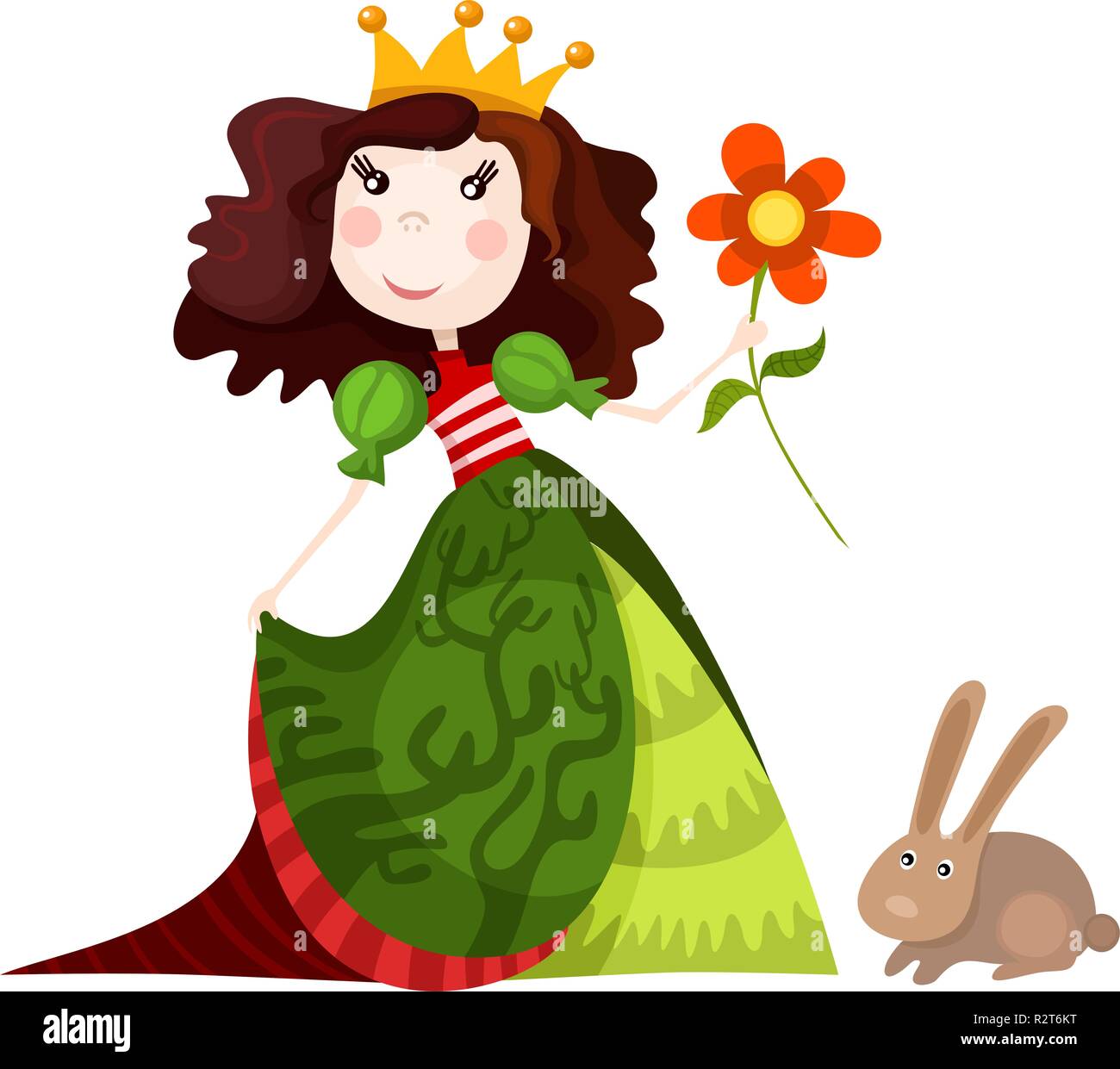 Woman fantasy illustration queen cartoon hi-res stock photography and ...