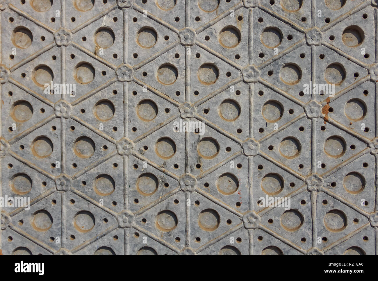 Classical Chinese gray three dimensional decorative hexagonal pattern ...