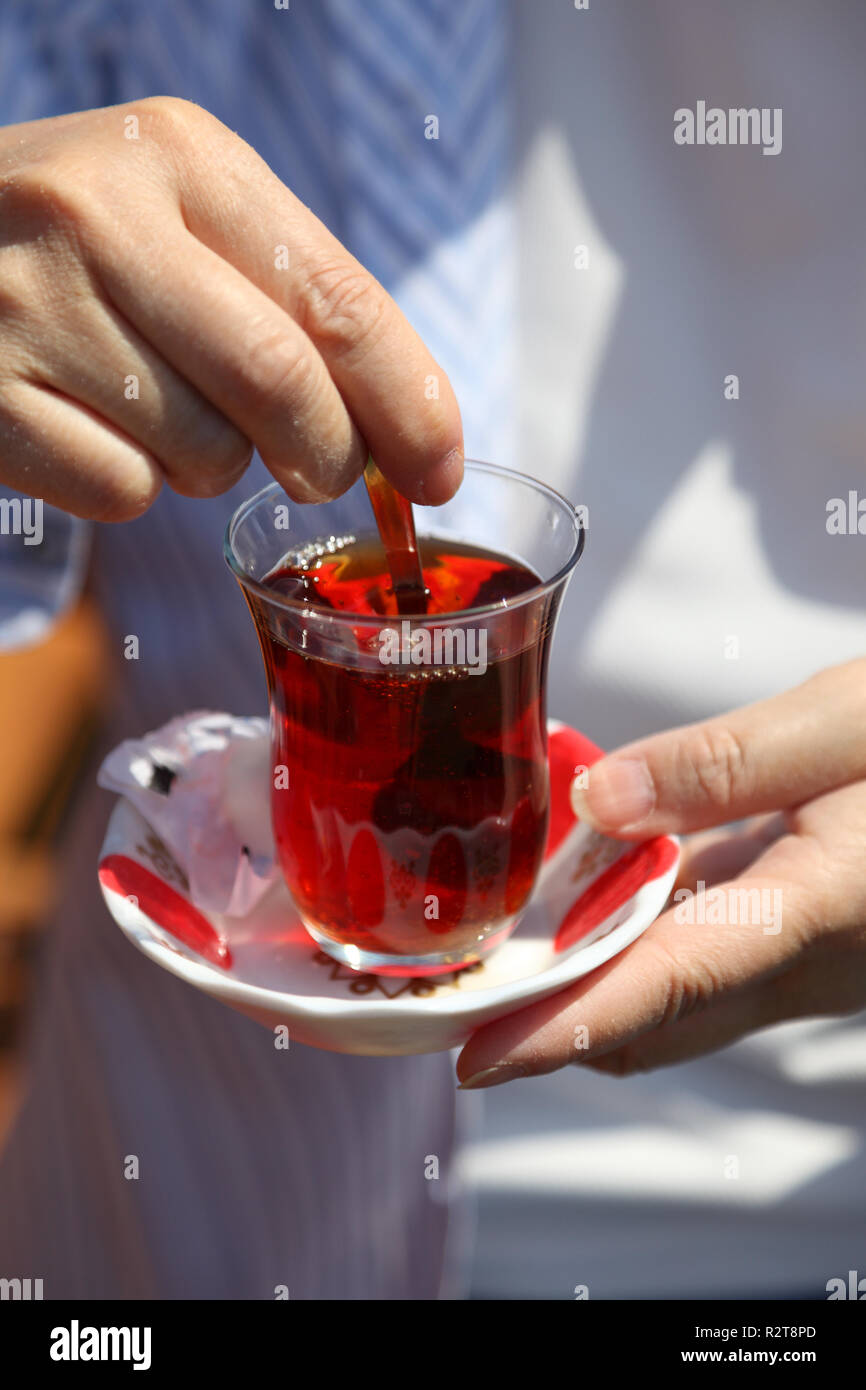turkish black tea Stock Photo - Alamy