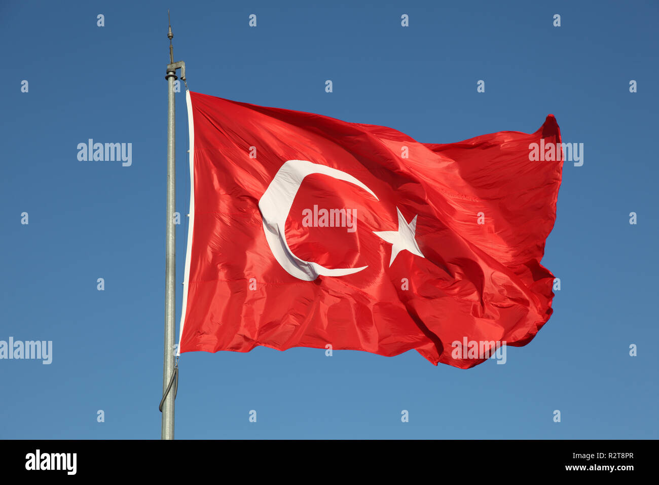 Turkish red flag hi-res stock photography and images - Alamy