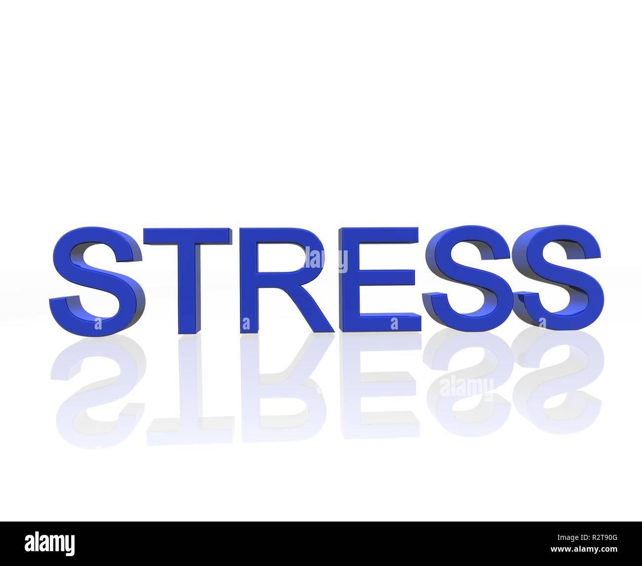 Stress word written 3d hi-res stock photography and images - Alamy