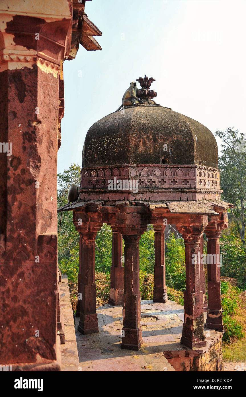 Battis Khamba Chhatri (32 Pillared Umbrella) temple, Ranthambore ...