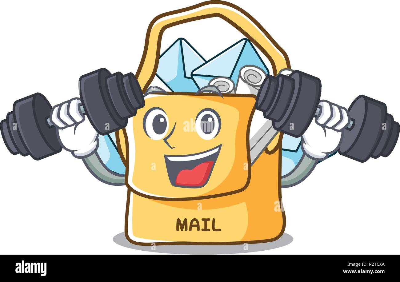 Fitness bag sack fill in cartoon mail Stock Vector Image & Art - Alamy