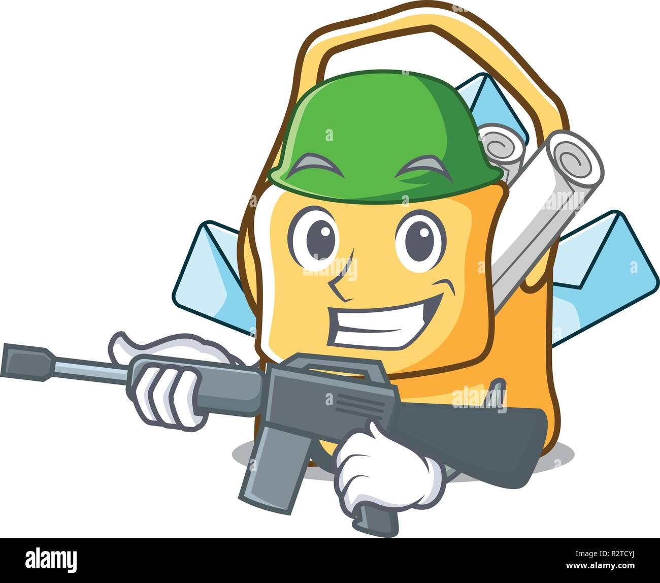 Army bag sack fill in cartoon mail Stock Vector Image & Art - Alamy