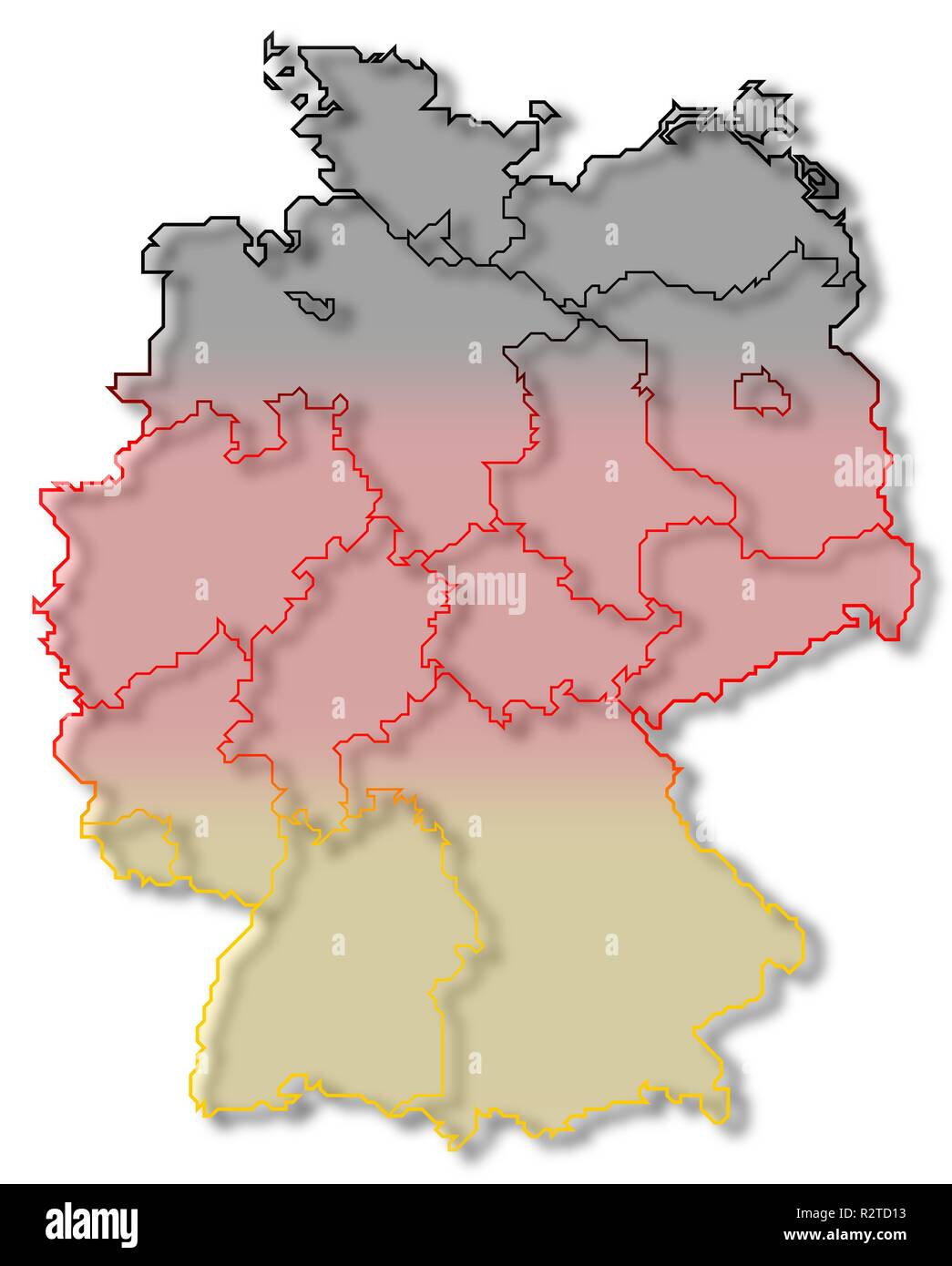 Germany flag colours map hi-res stock photography and images - Alamy