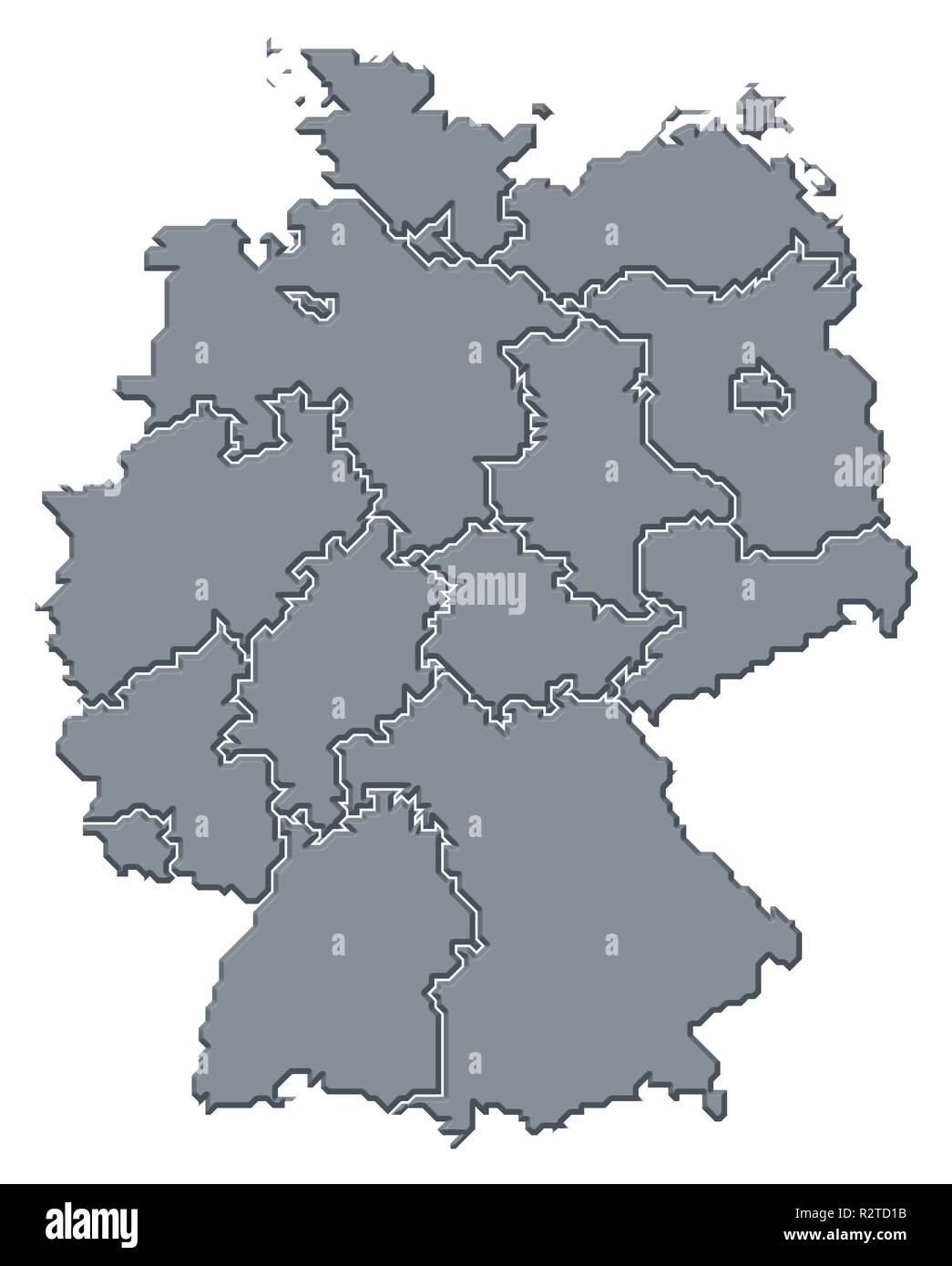 Political map europe countries german hi-res stock photography and ...