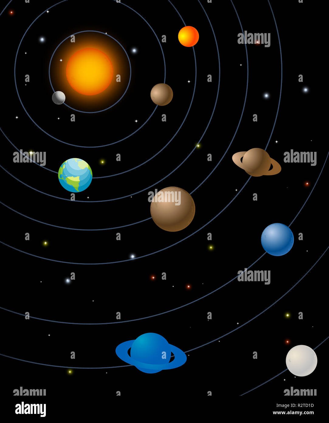 Uranus orbit graphic hi-res stock photography and images - Alamy