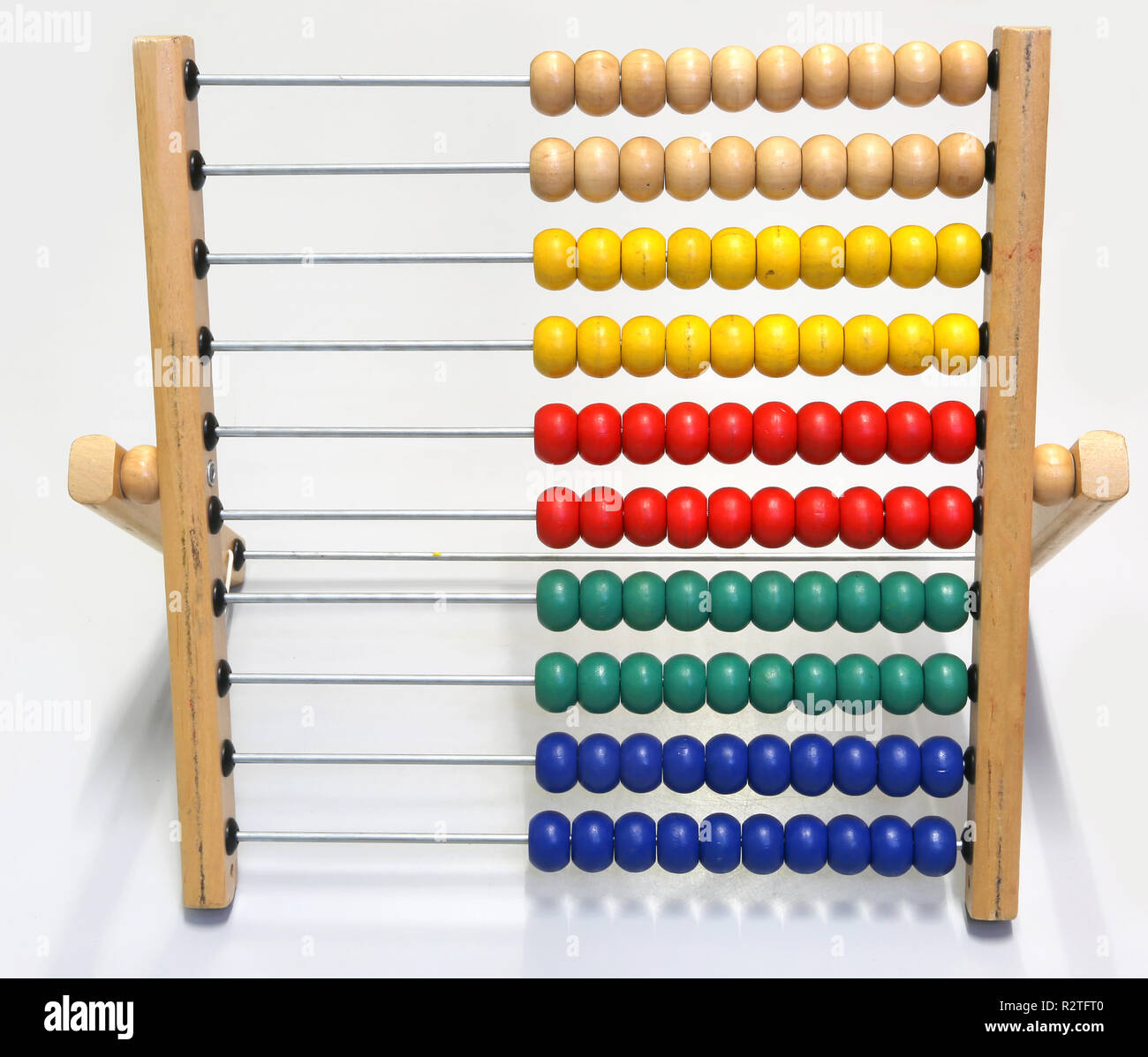 antique wooden abacus for teaching to count to elementary school ...