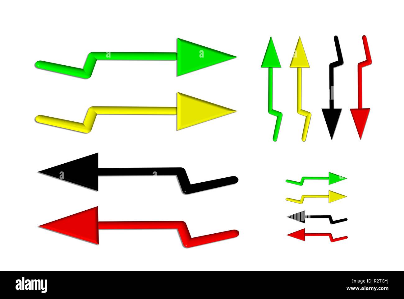 arrows to choose freehand Stock Photo - Alamy