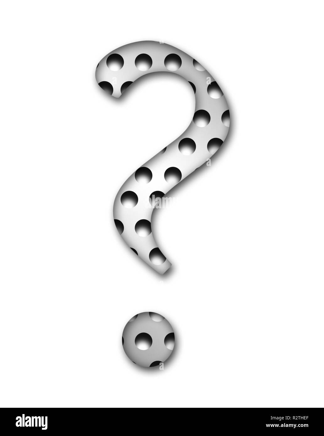 Question mark font Black and White Stock Photos & Images - Alamy