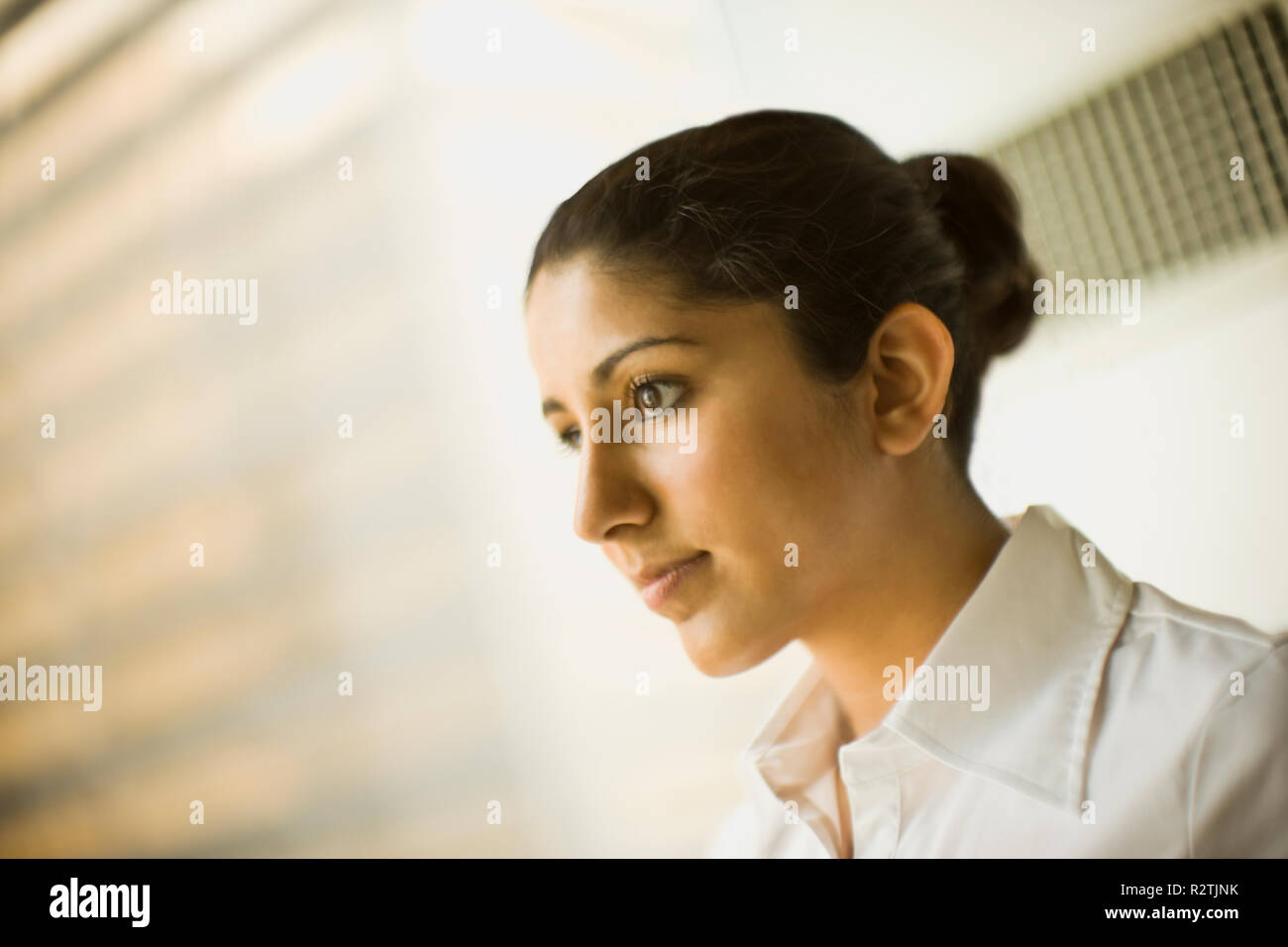 Female left right one headshot profile hi-res stock photography and ...