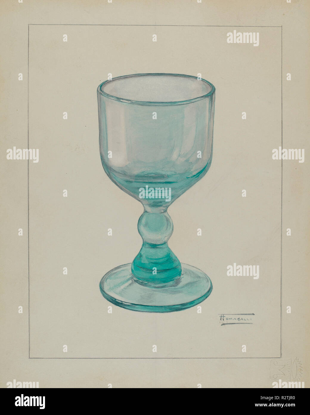 Goblet. Dated: c. 1936. Dimensions: overall: 28.8 x 23.1 cm (11 5/16 x ...