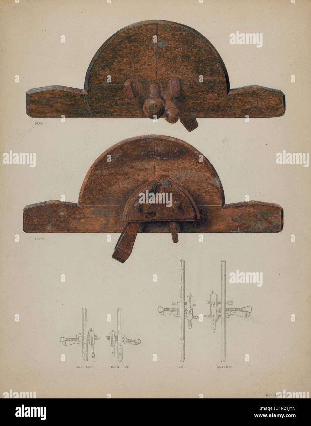 Groove Plane. Dated: c. 1937. Dimensions: overall: 35.6 x 27.9 cm (14 x ...