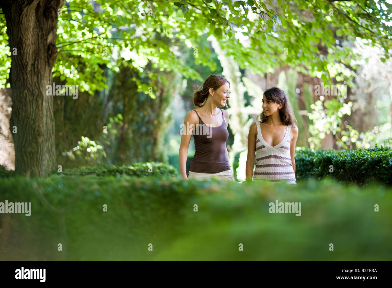 Garden path going through hedges hi-res stock photography and images ...
