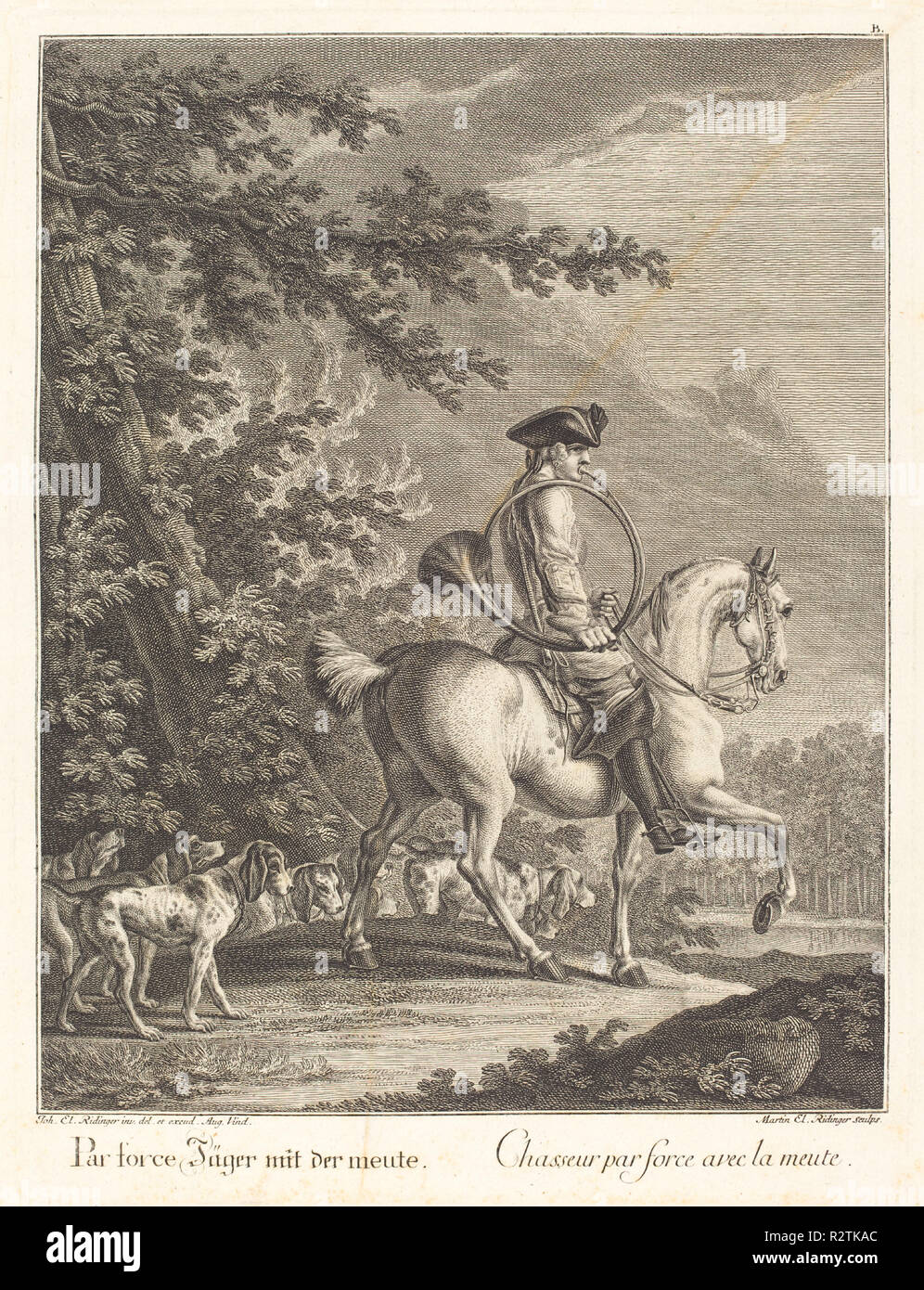 Huntsman with a Pack of Hounds. Medium: etching and engraving. Museum ...