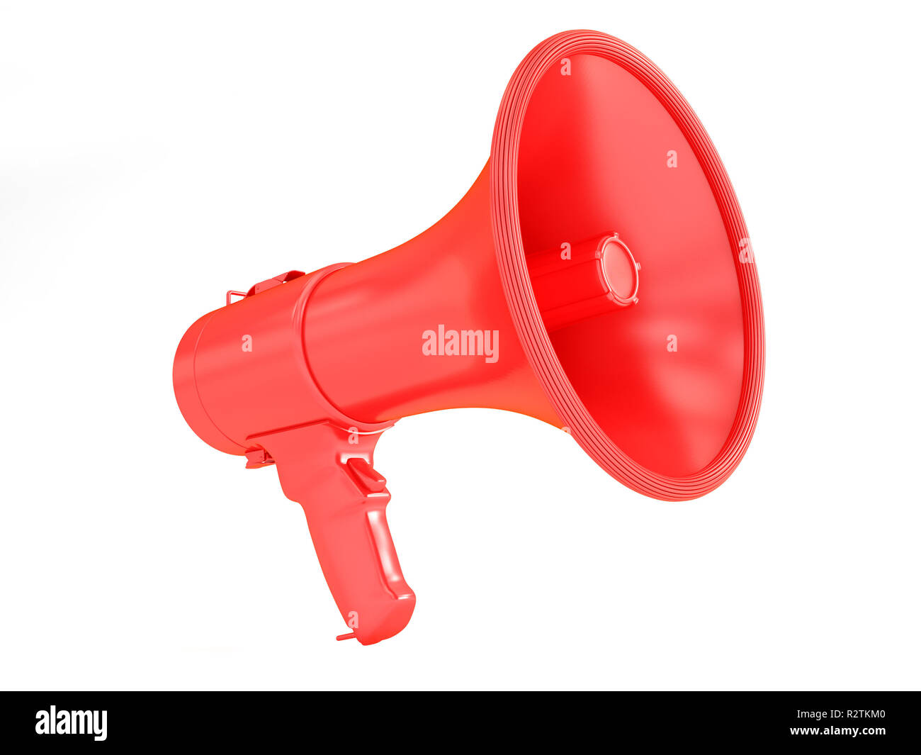 megaphone signal red Stock Photo - Alamy