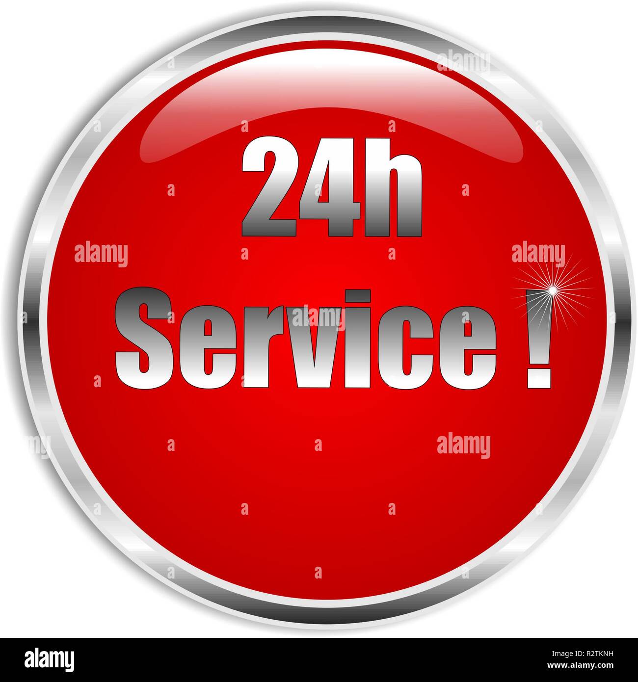 round button red Stock Photo - Alamy