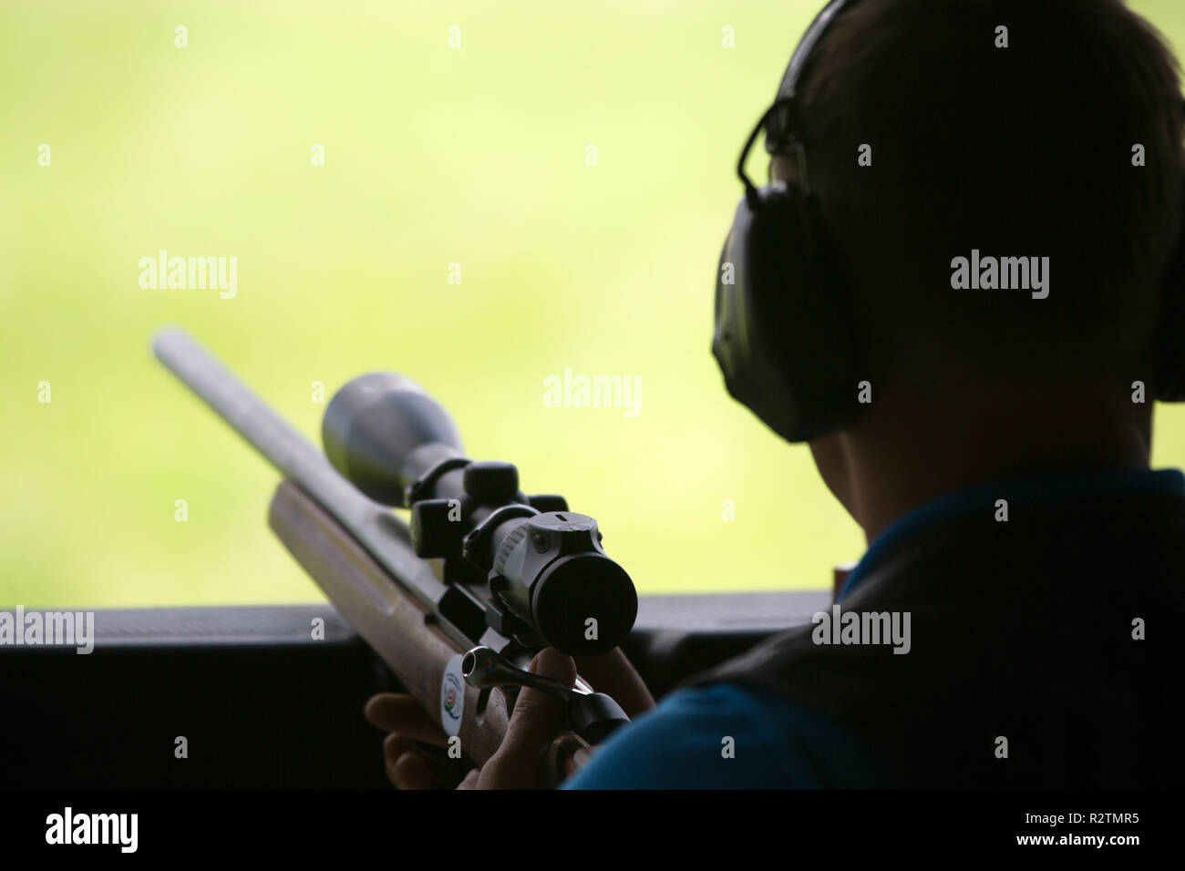 Sniper with a rifle Stock Photo - Alamy