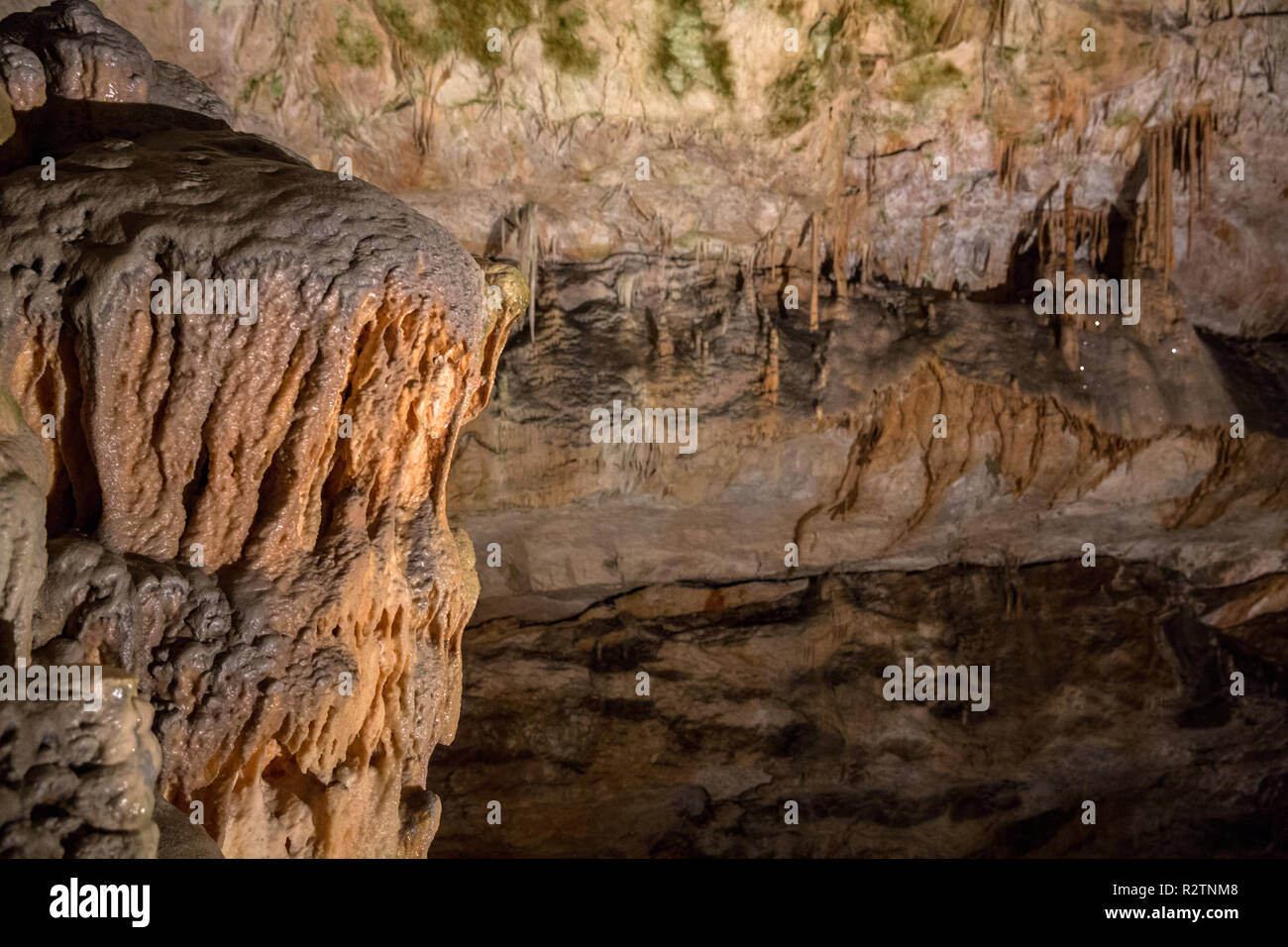 Underground karst cave Stock Photo - Alamy