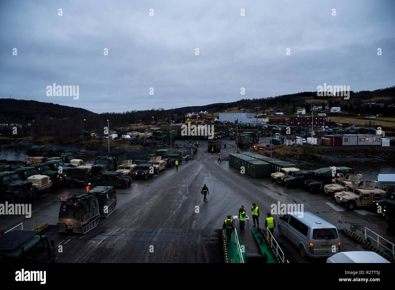 U.S. Marines with Marine Rotational Force-Europe (MRF-E) 19.1 conduct ...