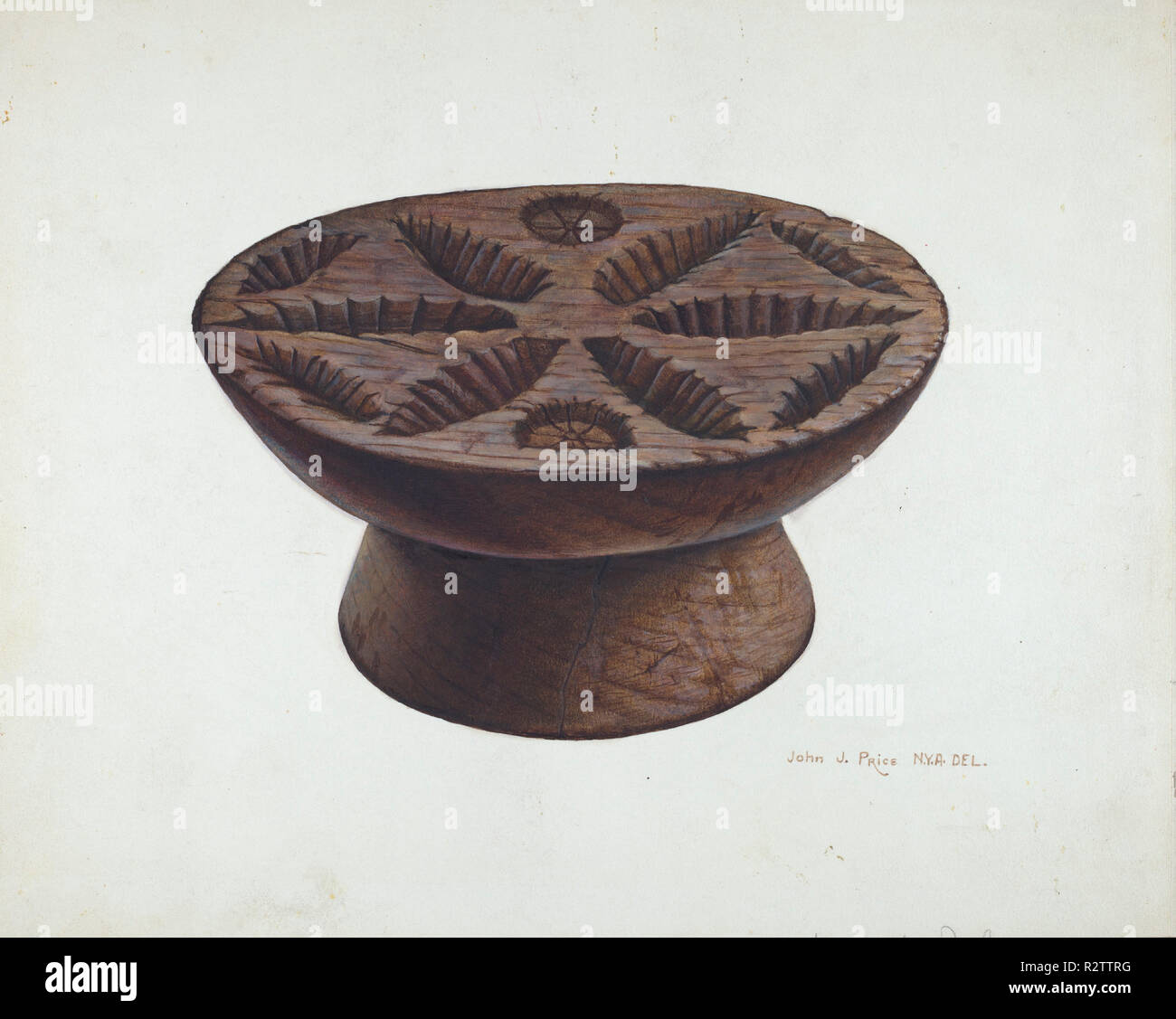 Butter Mold. Dated: c. 1939. Dimensions: overall: 22.4 x 28 cm (8 13/16 ...