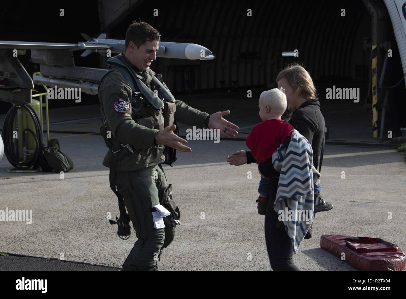 U.S. Air Force 1st Lt. Joshua Briggs, 480th Fighter Squadron pilot ...