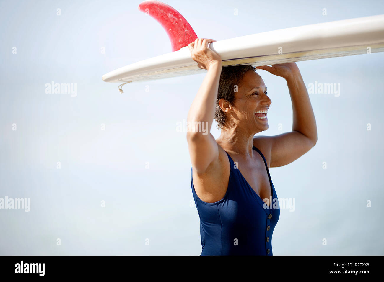 Middle aged woman surfer hi-res stock photography and images - Alamy