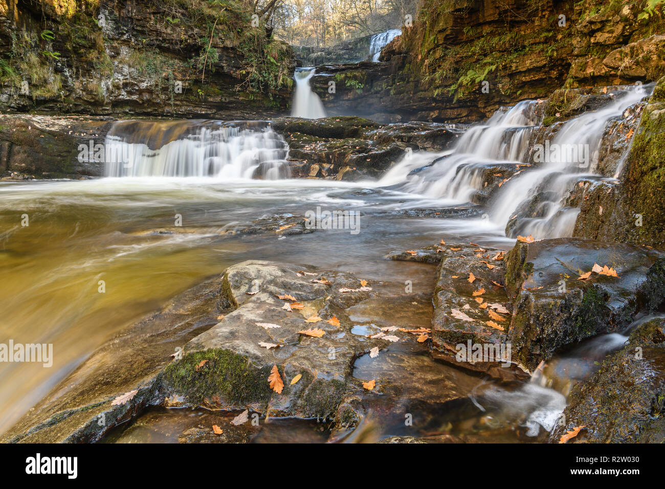 Waterfalls in the Brecon Beacons National Park in Wales Stock Photo - Alamy
