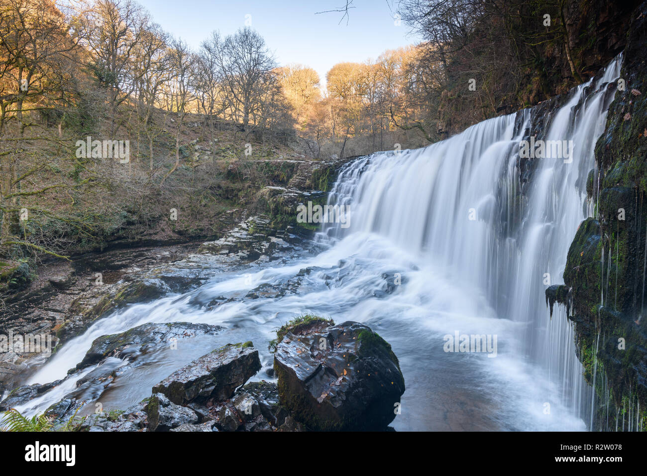 Waterfalls in the Brecon Beacons National Park in Wales Stock Photo - Alamy