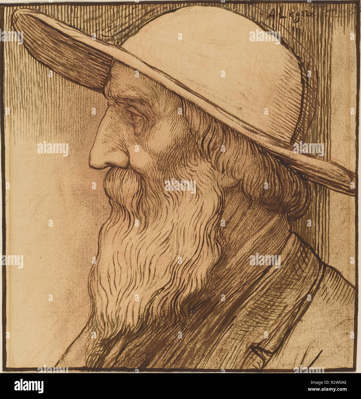 Pen and ink old man hi-res stock photography and images - Alamy