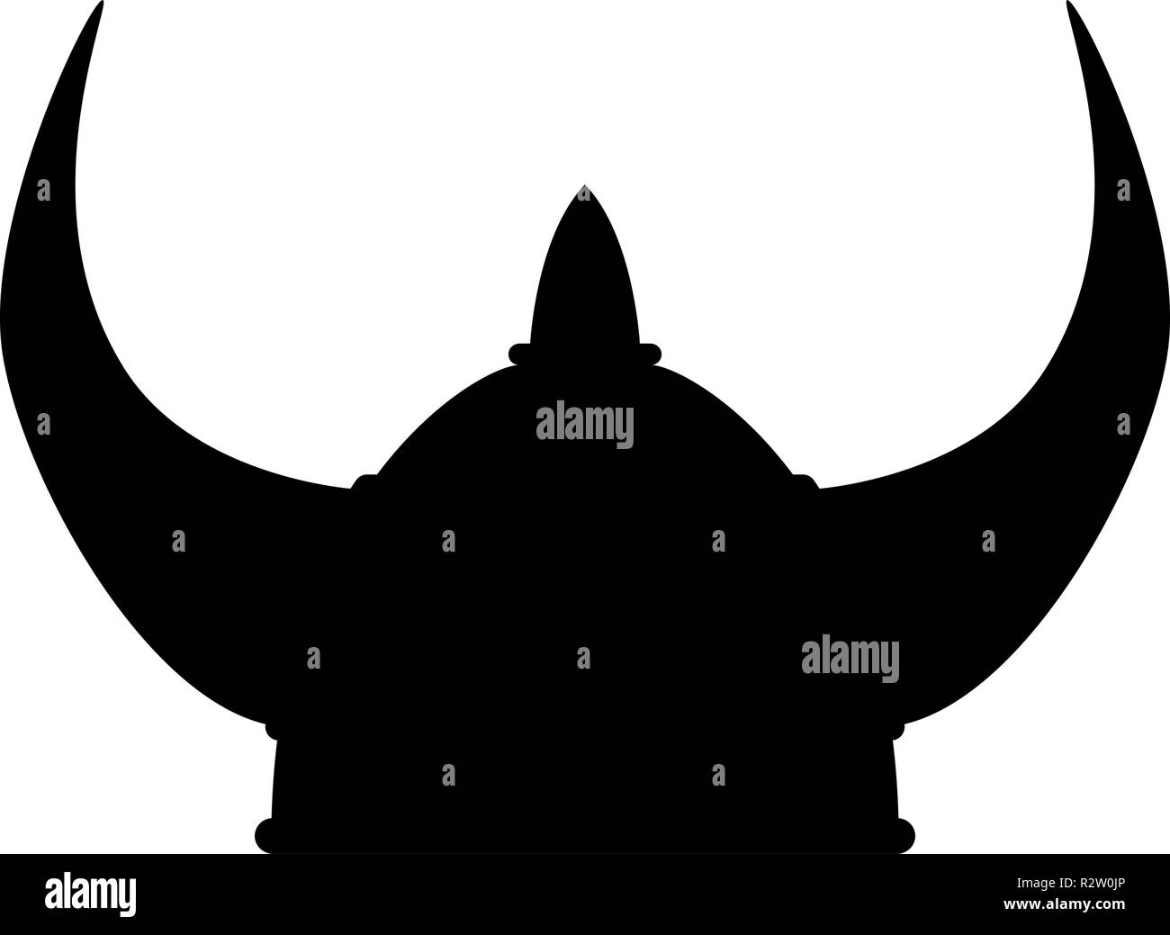 Viking helmet icon black color vector I flat style simple image Stock ...