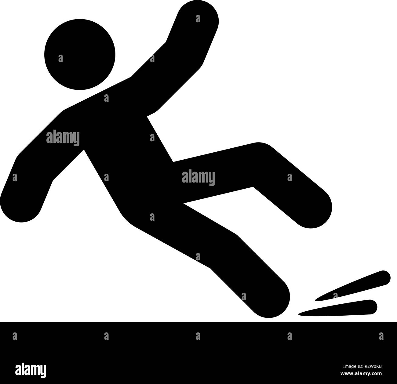 Beware of falling Black and White Stock Photos & Images - Alamy