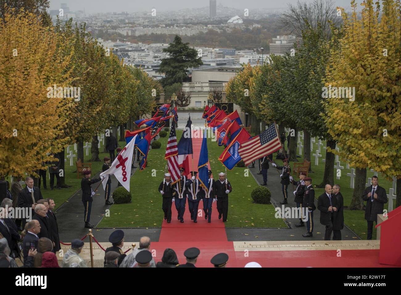 1918 us army color guard hi-res stock photography and images - Alamy