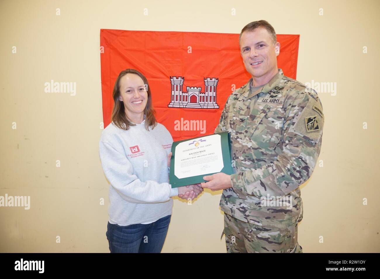 Col. Daniel Hibner, Savannah District Commander, recognized Kaleigh ...