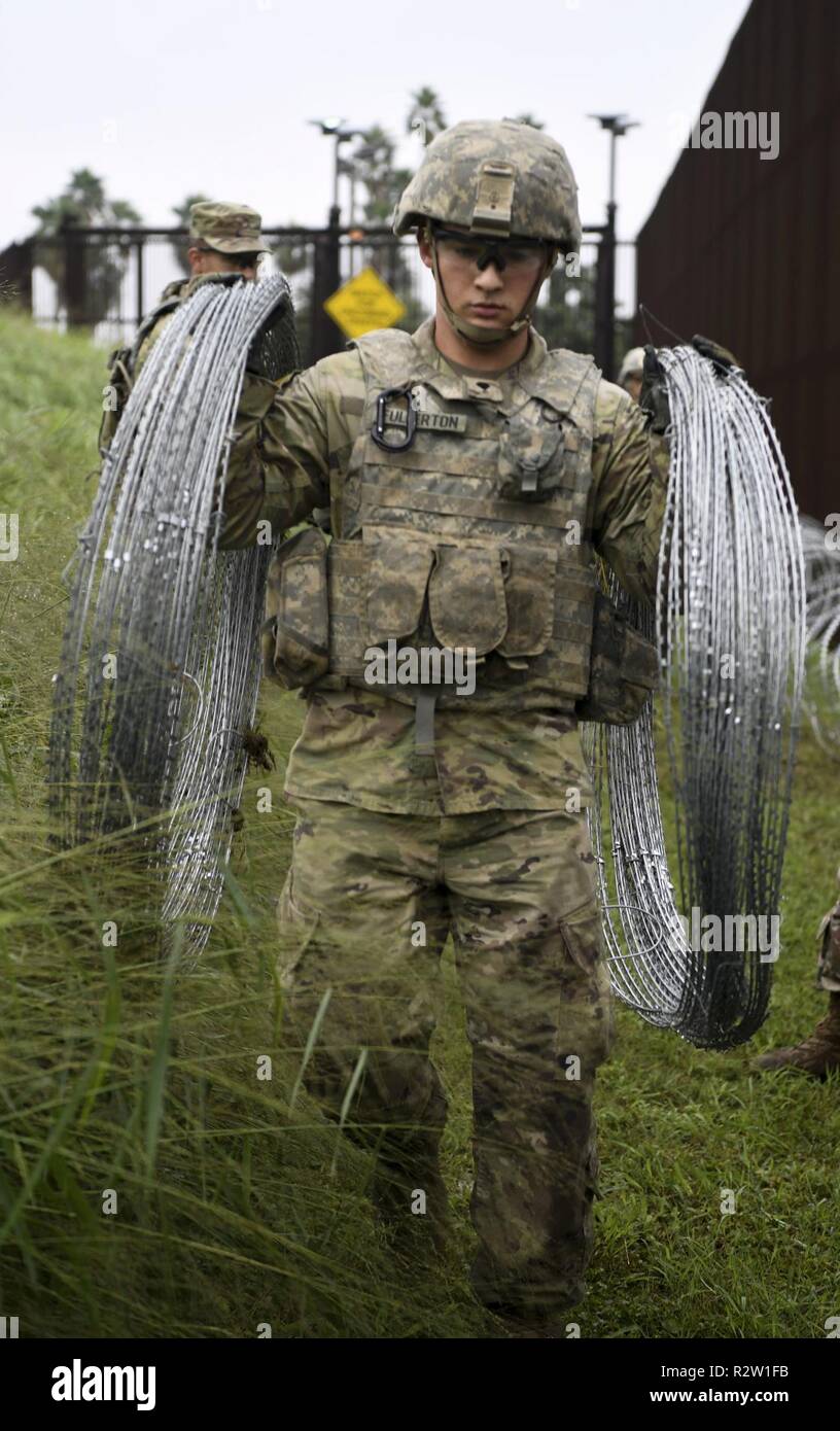 Army engineers with the 887th Engineer Support Company install ...