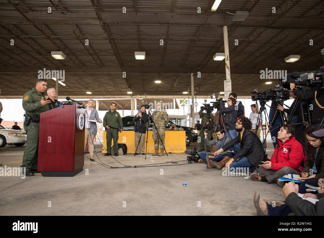 U.S. Customs and Border Protection and Department of Defense held a ...