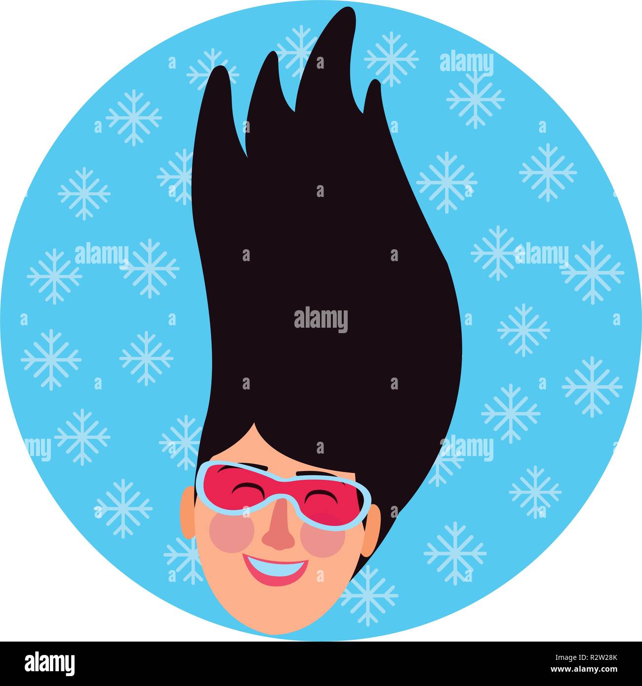 Woman face outdoor beauty Stock Vector Images - Alamy