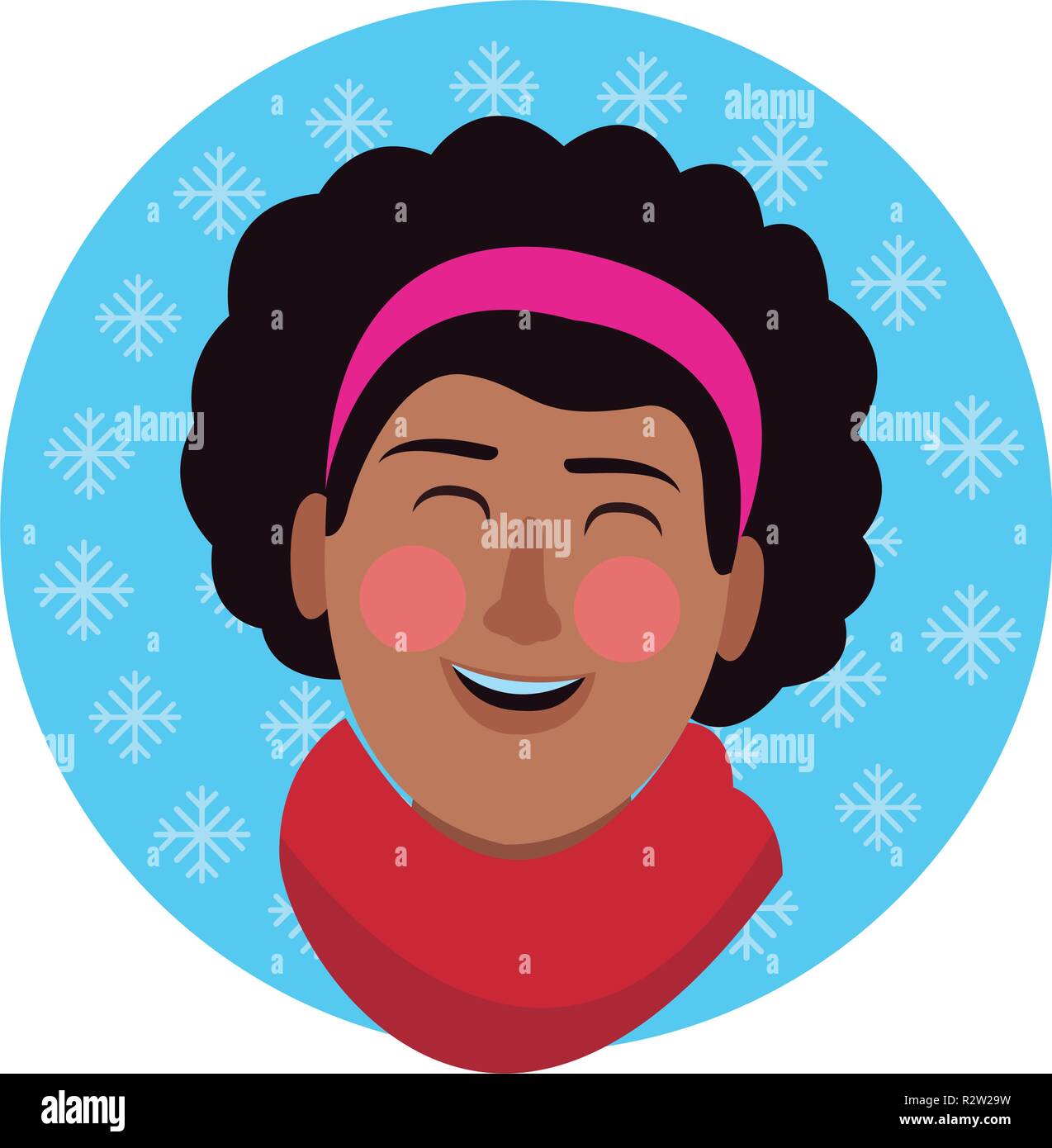 Woman face outdoor beauty Stock Vector Images - Alamy