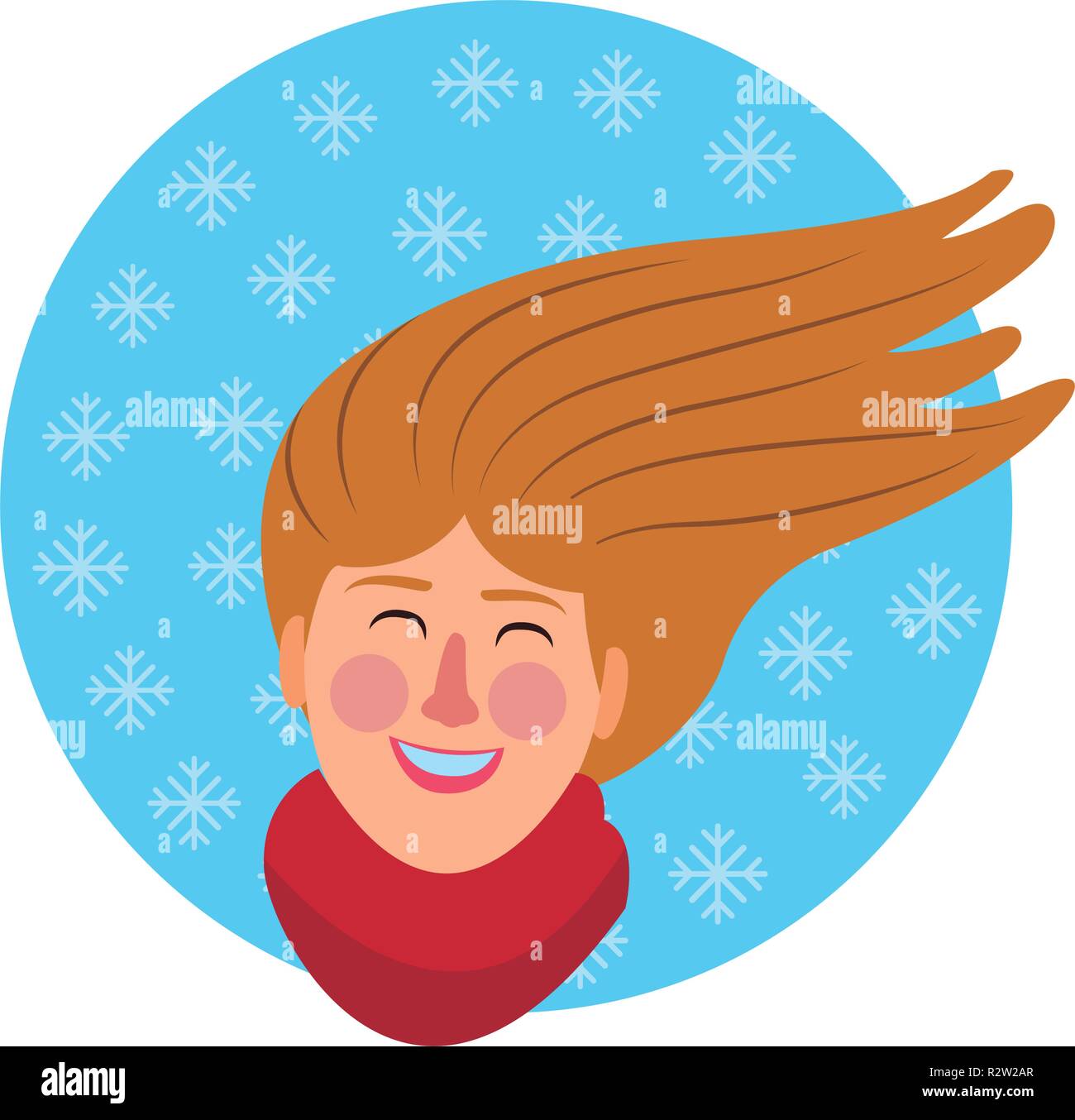 Woman face outdoor beauty Stock Vector Images - Alamy