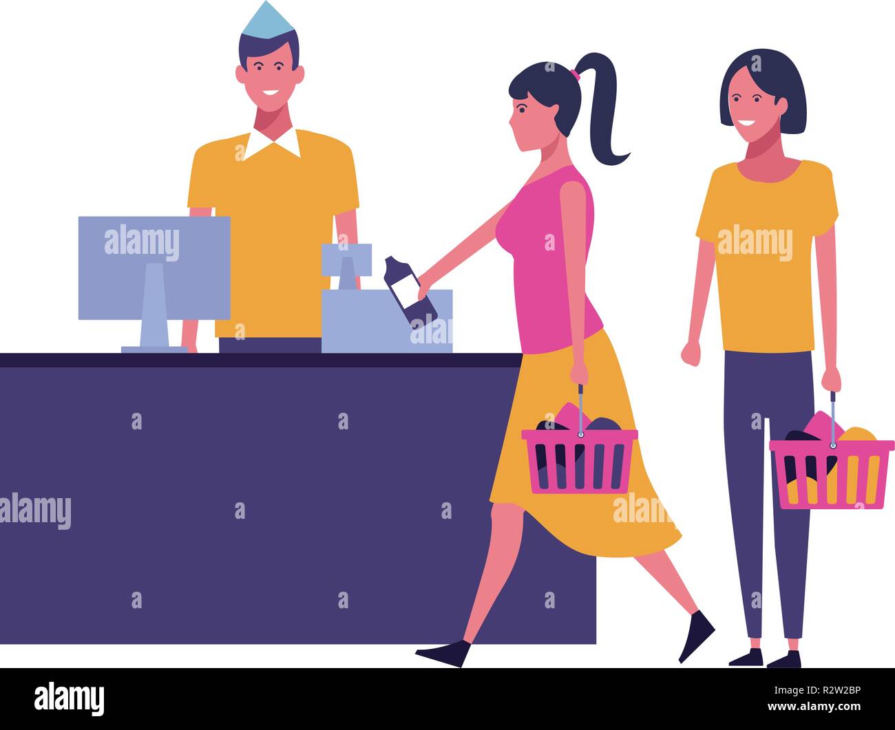 Cash Register Cartoon High Resolution Stock Photography and Images - Alamy