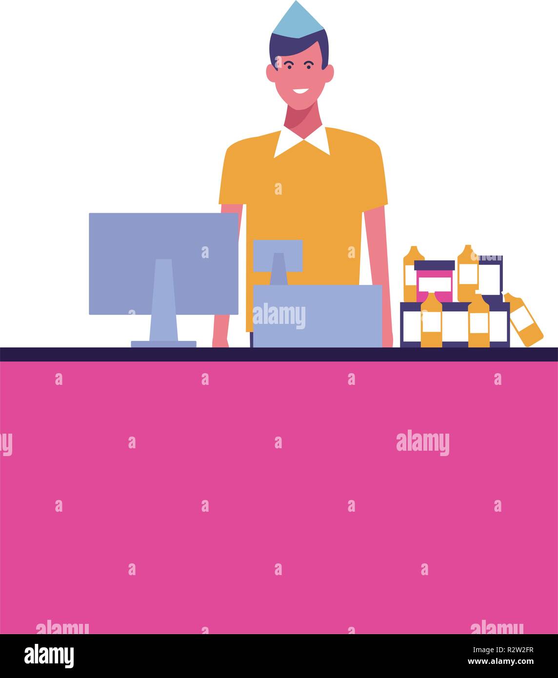 People shopping cartoon Stock Vector Image & Art - Alamy