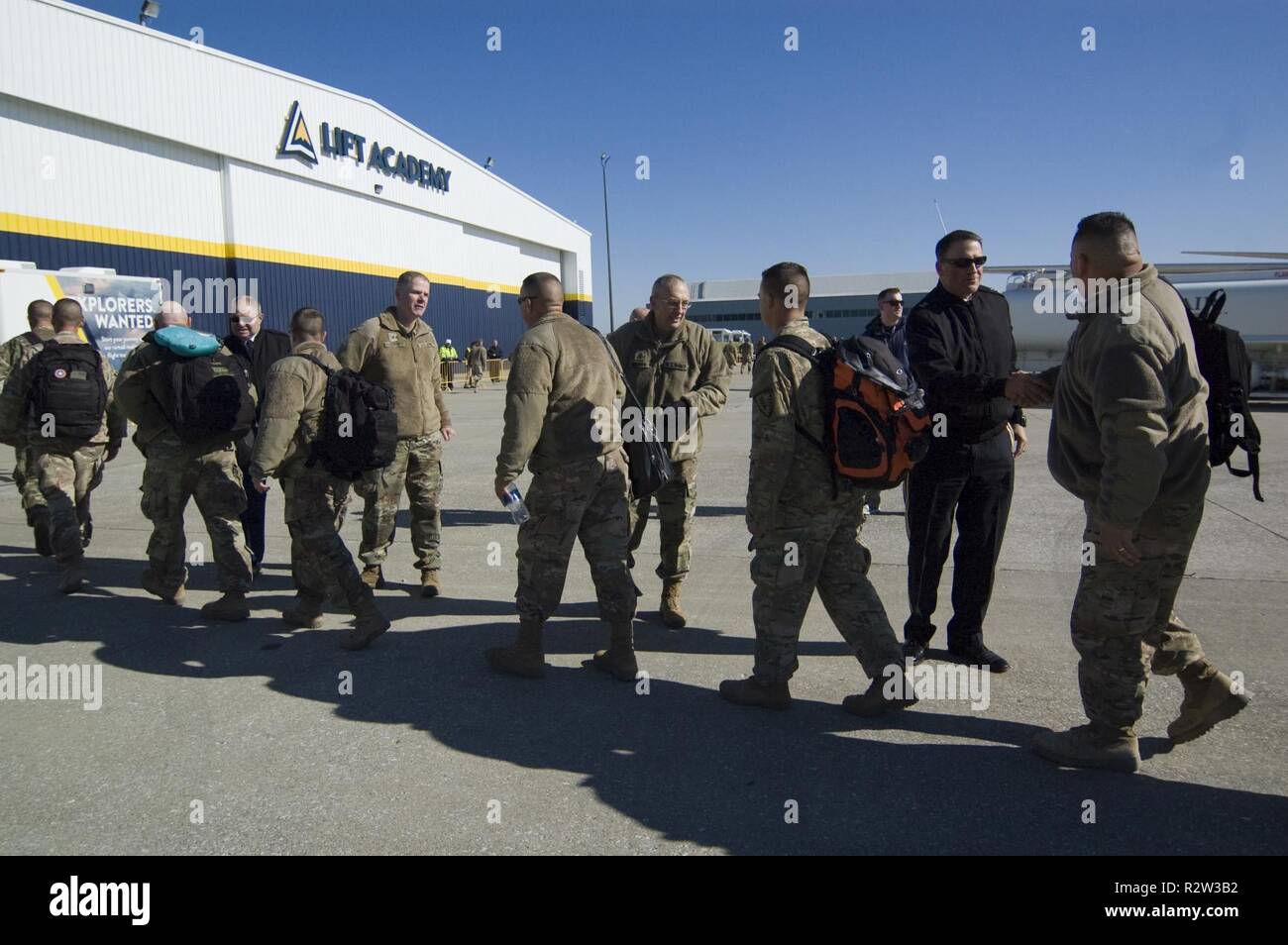 Soldiers from the 38th Sustainment Brigade arrived home to the ...