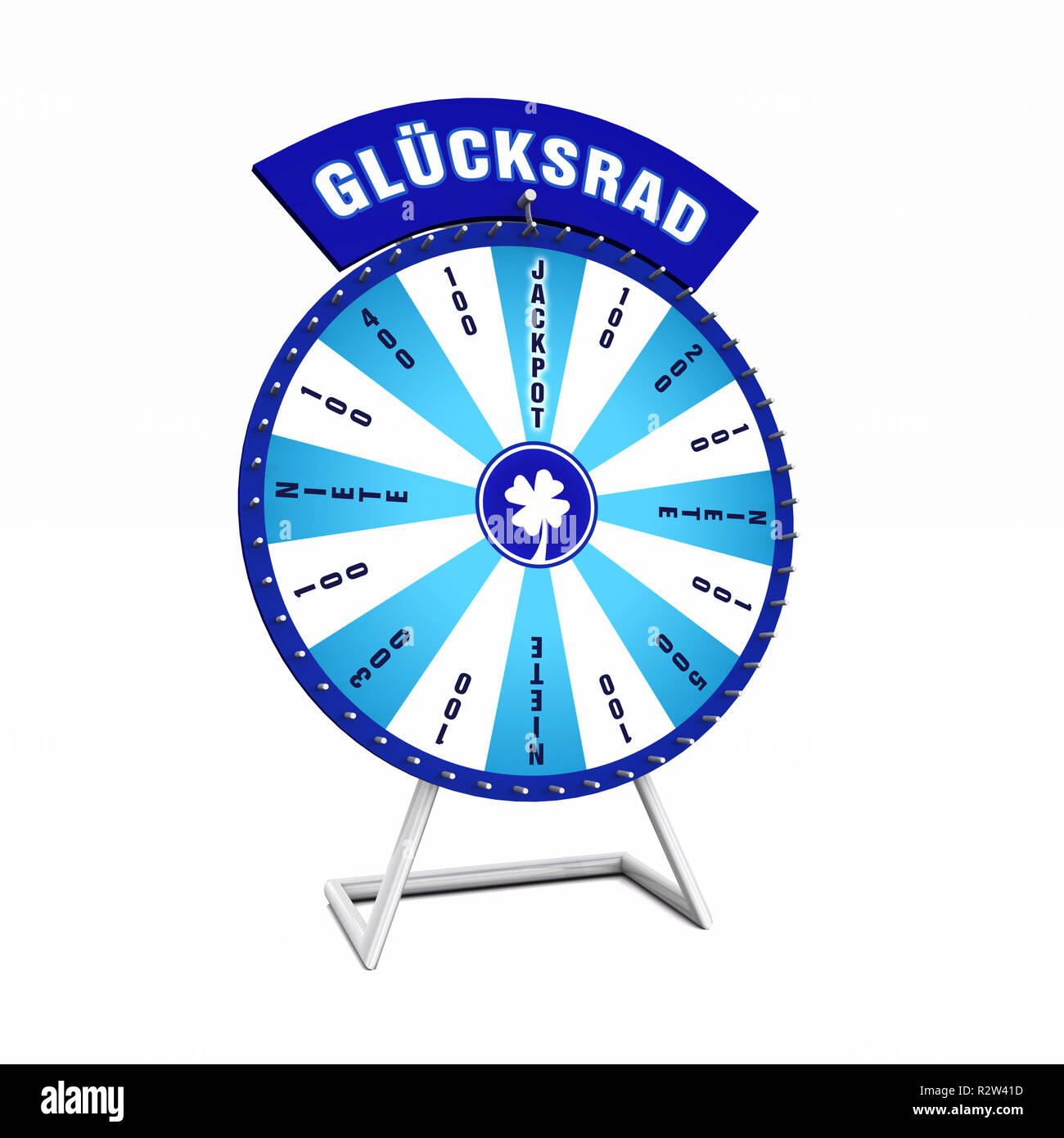 3d wheel of fortune - blue exempted 01 Stock Photo - Alamy