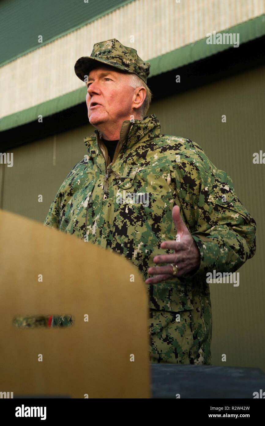 U.S. Navy Admiral James G. Foggo, the commander of U.S. Naval Forces ...