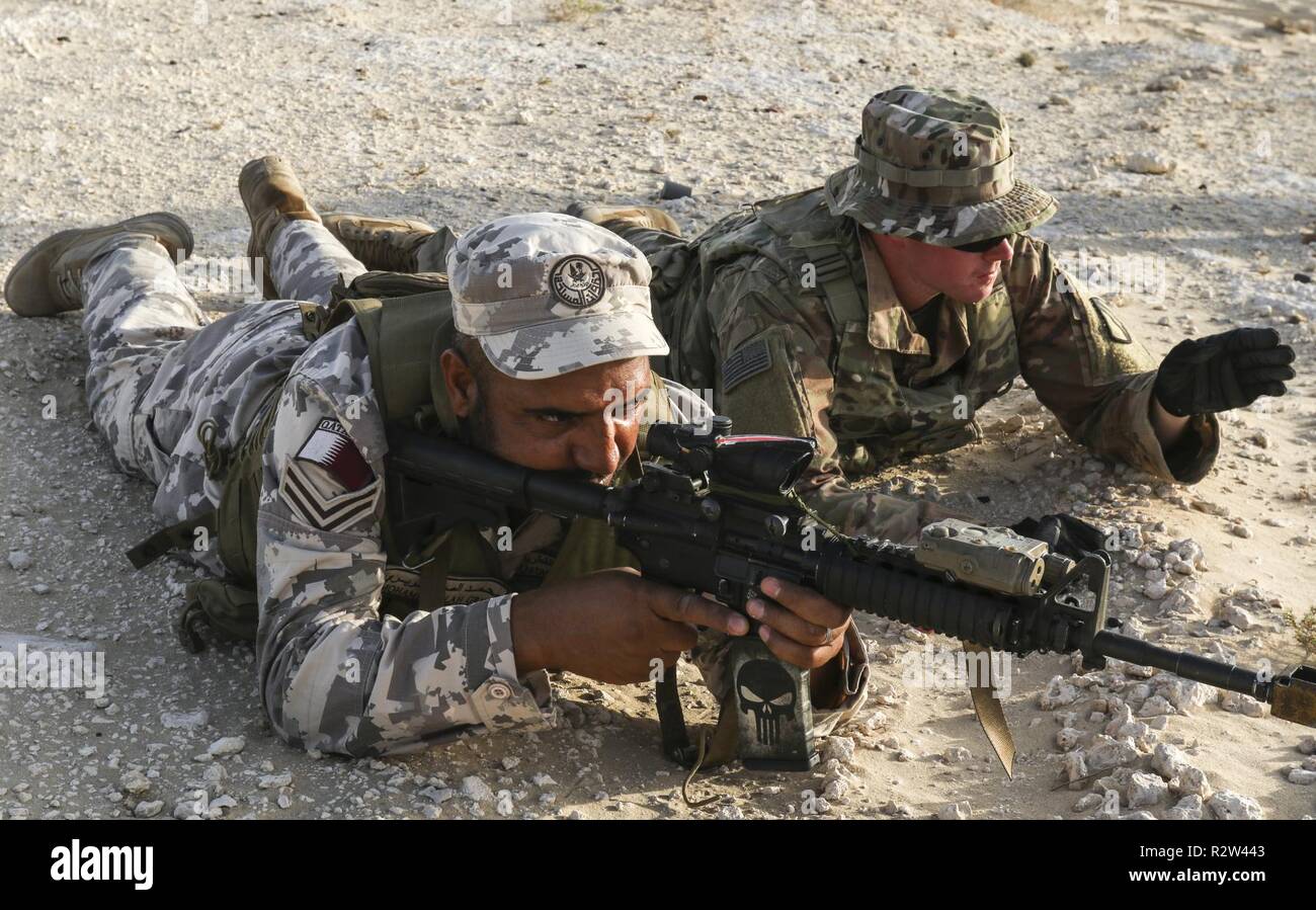 UM HATTAH, Qatar – A U.S. Army Soldier assigned to 2nd Battalion, 198th ...