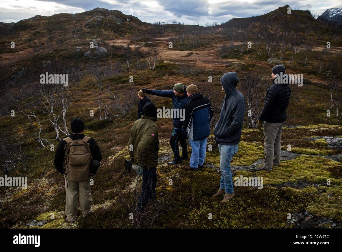 U.S. Marines with Marine Rotational Force-Europe 19.1 (MRF-E) conduct a ...