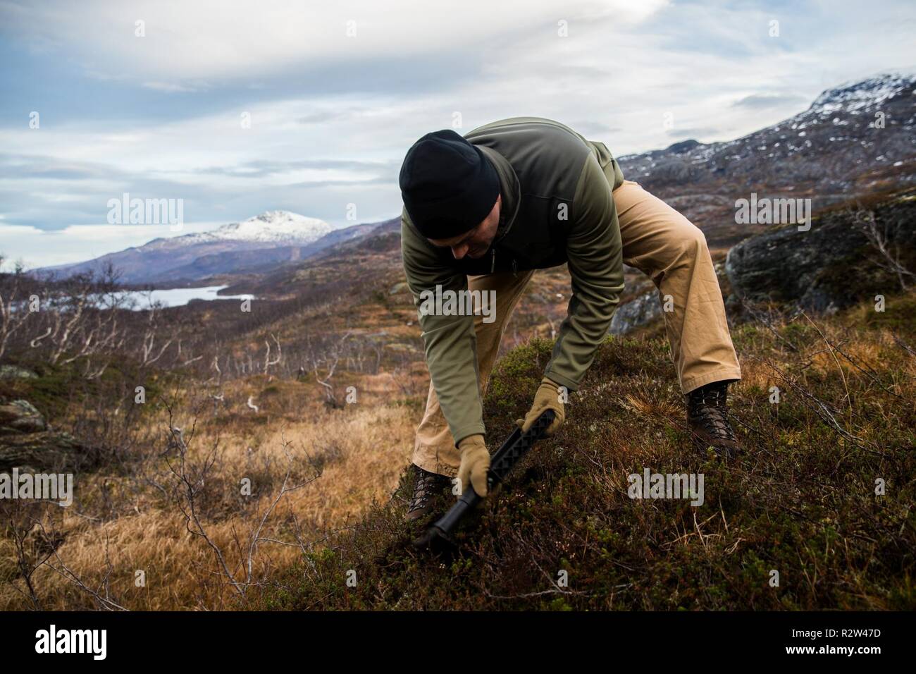 U.S. Marines with Marine Rotational Force-Europe 19.1 (MRF-E) conduct a ...