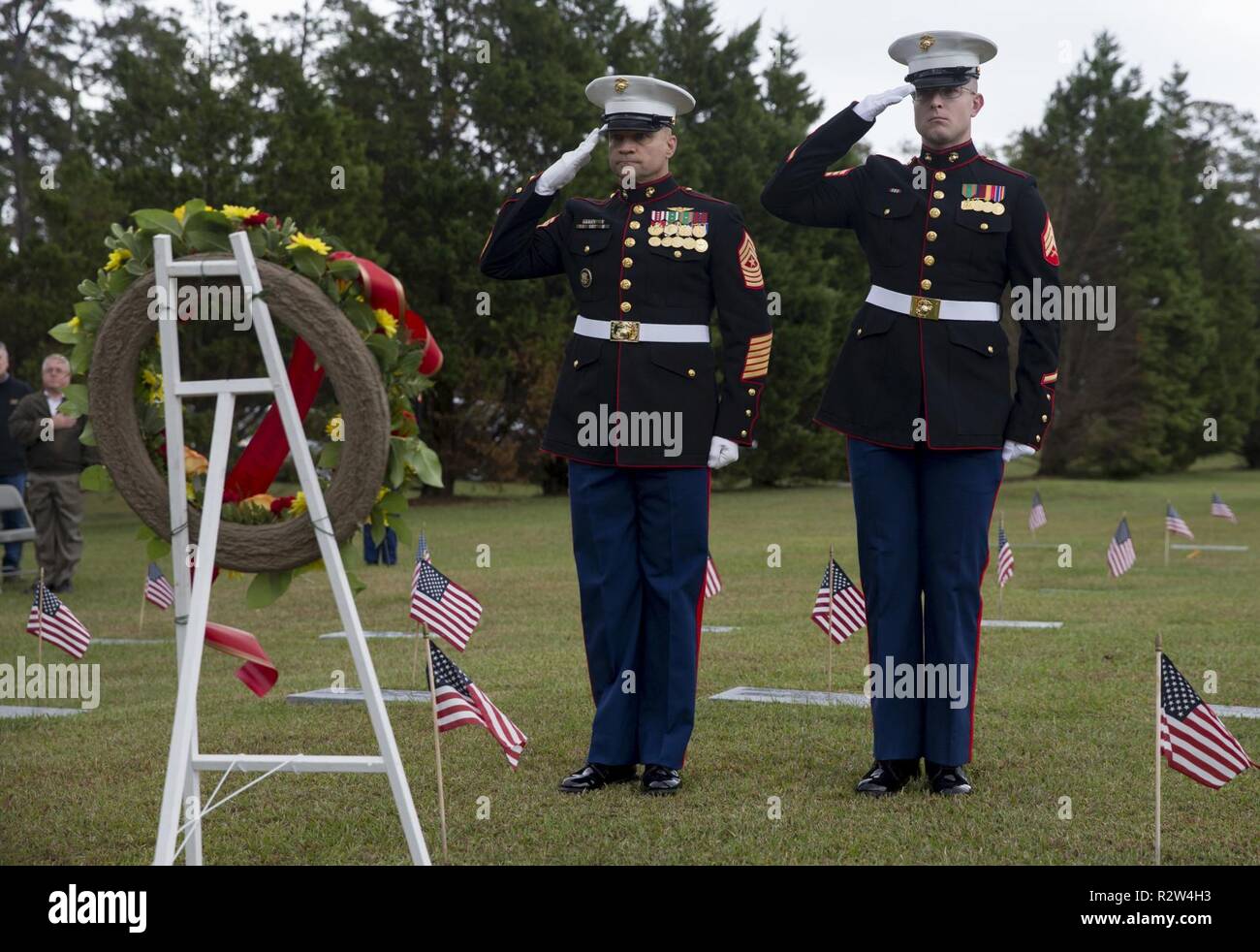 Sgt. Maj. Charles A. Metzger, right, and Sgt. Kenneth J. Sinclair ...